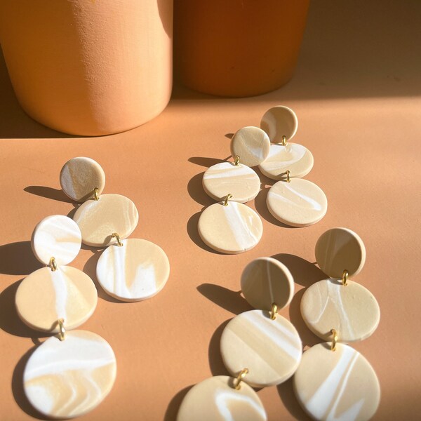 Marble Earrings - Etsy