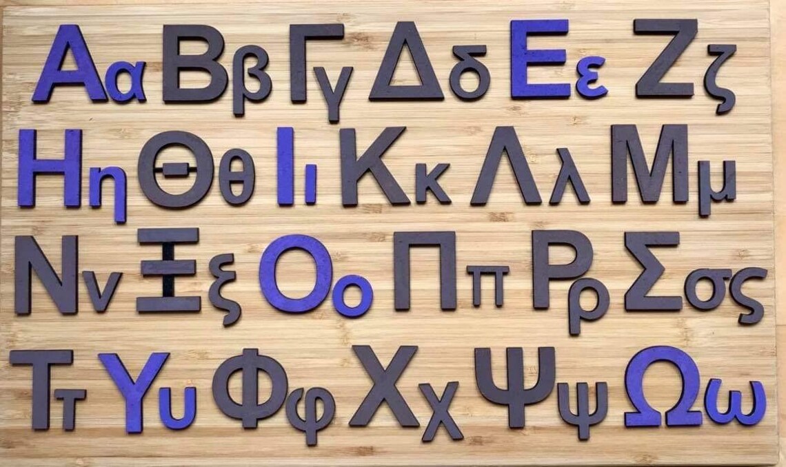 Greek Alphabet includes Diphthongs Double Vowels Double | Etsy