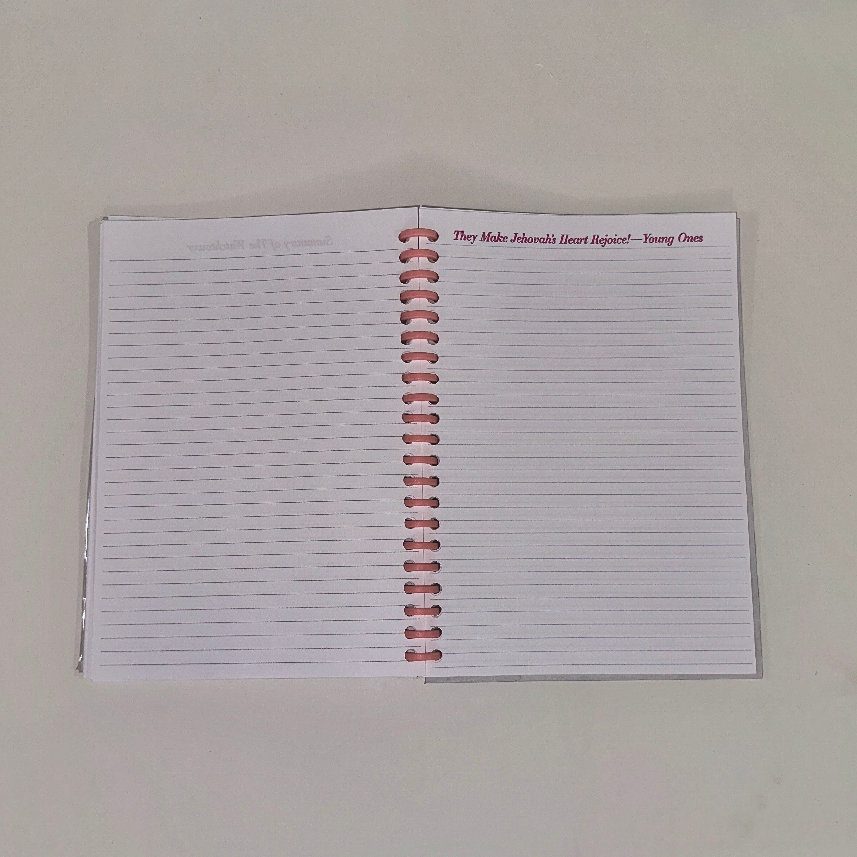 Assembly Notebook, JW, Floral Design - Etsy