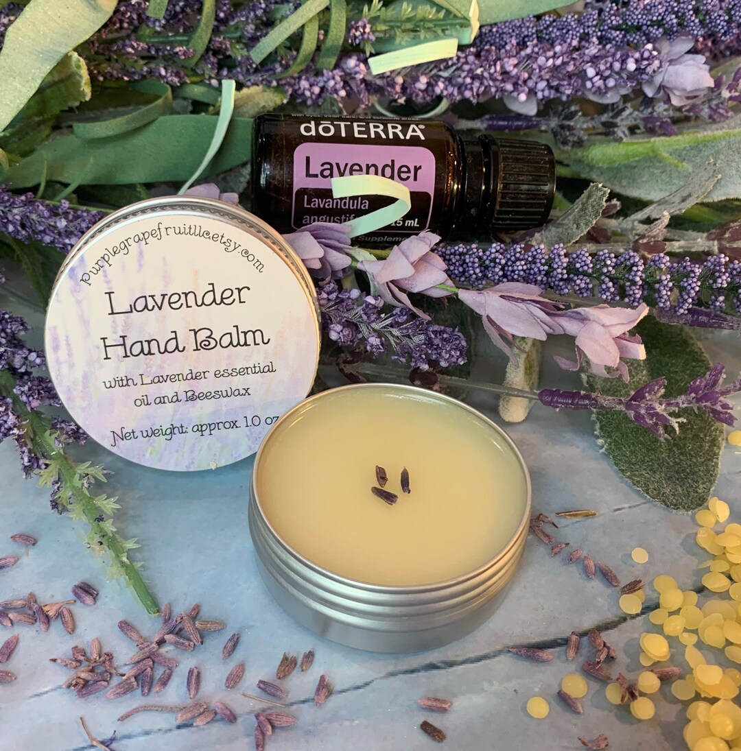 Calming LAVENDER BALM, Lavender Hand Balm, Natural Hand Balm - Etsy