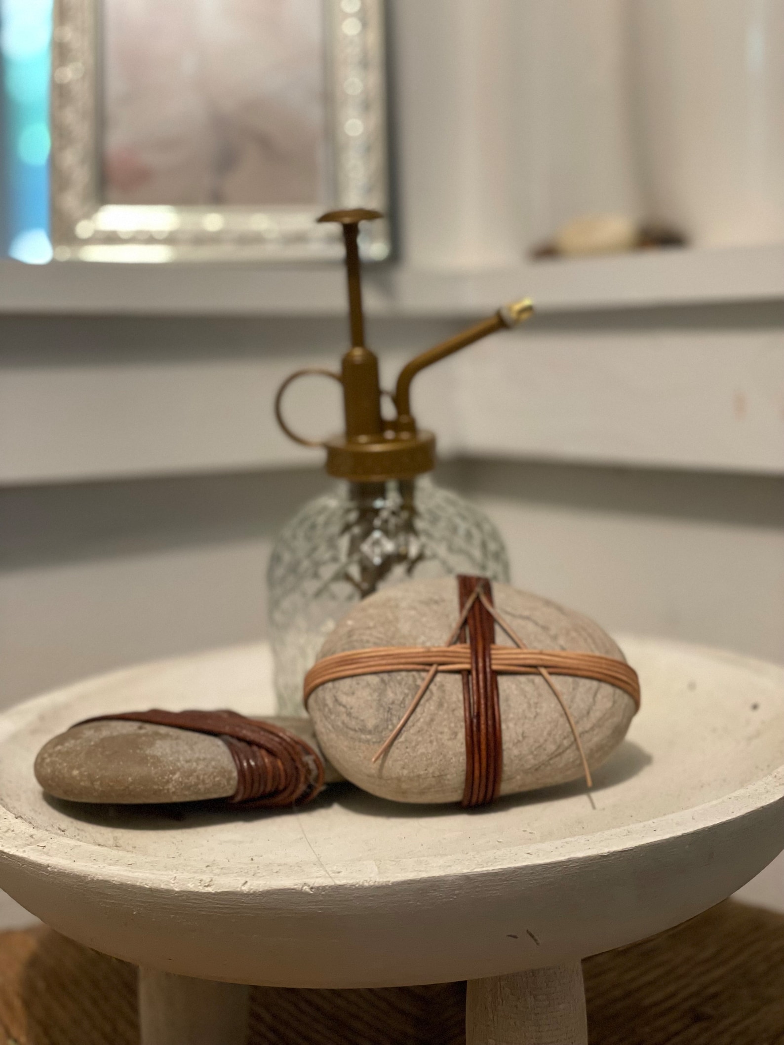 Leather and Organics Zen Wrapped Rocks - Etsy