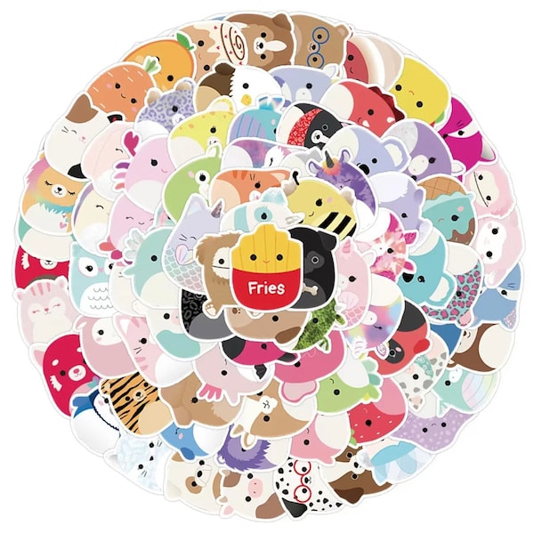 Squishmallow Sticker Pack - Etsy