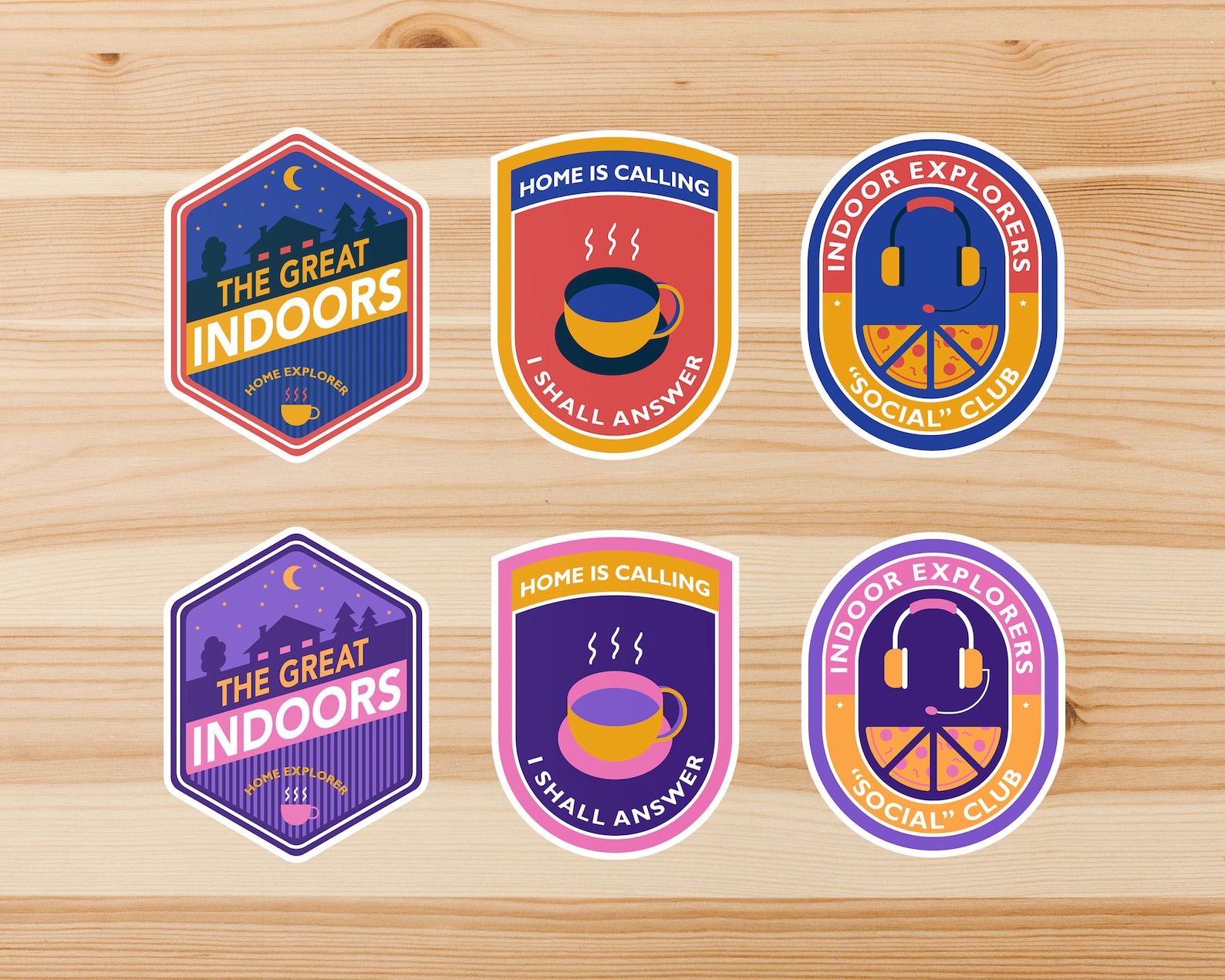 Pegatinas de insignias del explorador interior / pegatinas | Etsy