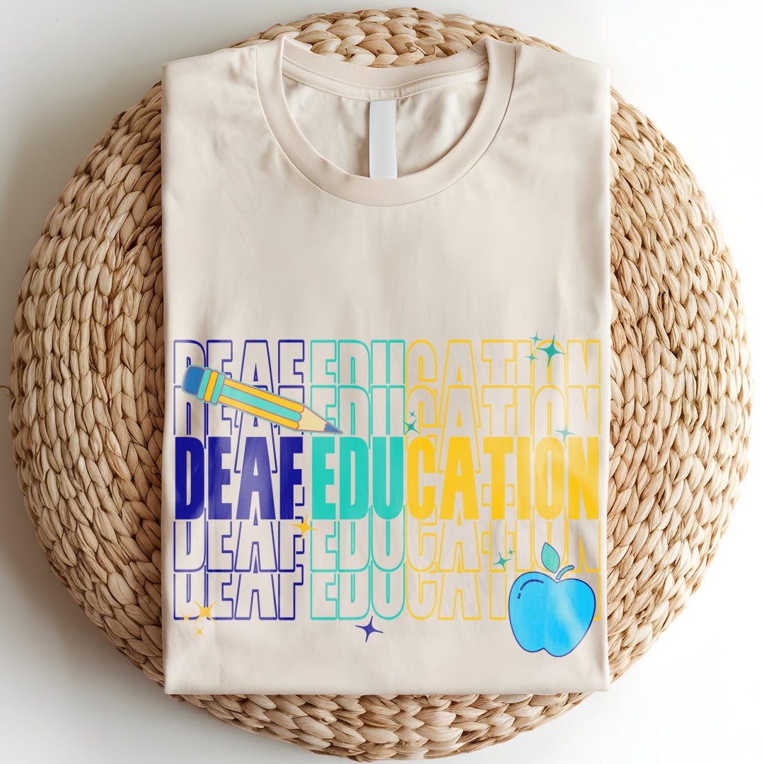 Deaf Education Teacher Shirt, DHH Teacher Dream Team T-shirt, Deaf ...