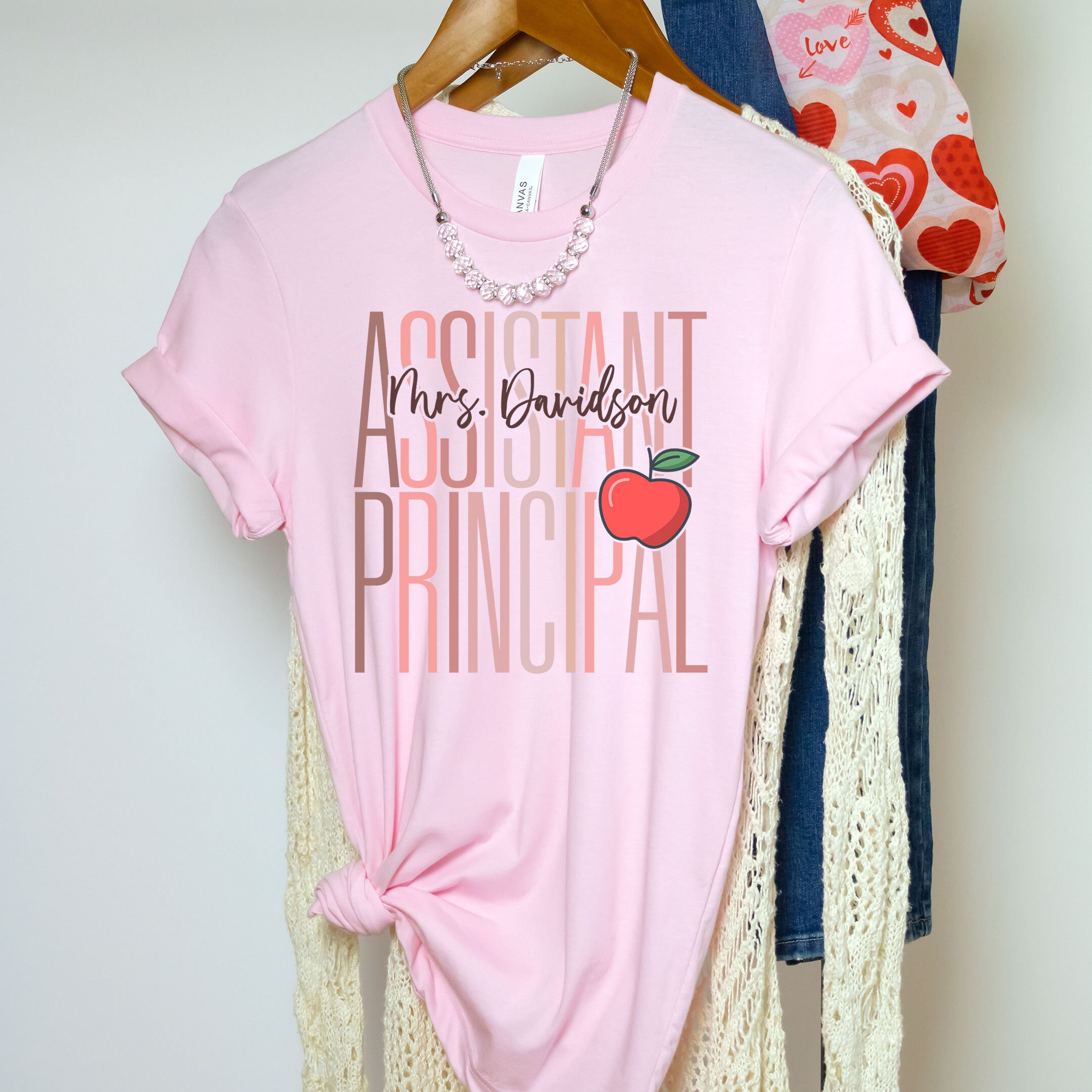 Custom Name Assistant Principal Shirt, Personalized Principal T-shirt ...