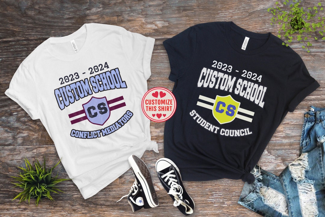 Custom School Organization Shirt, Custom Student Council Shirt, Student ...