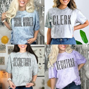 Custom Clerk Shirt, School Clerk Tshirt, Comfort Colors Clerk Tee Personalized Registrar T-shirt ...