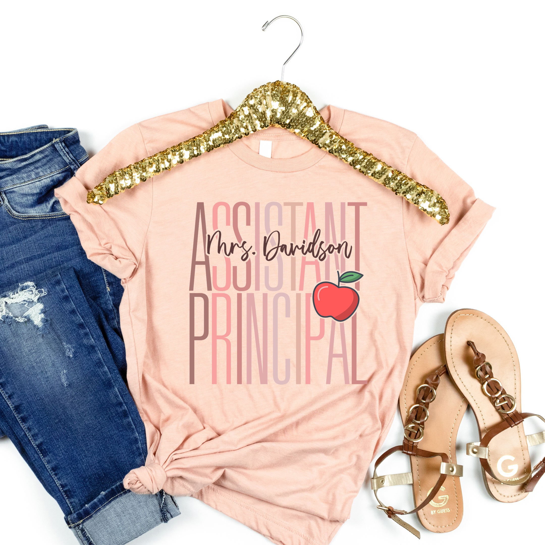 Custom Name Assistant Principal Shirt, Personalized Principal T-shirt ...