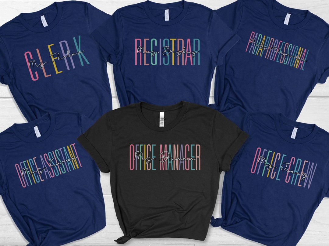 Custom Office Shirt, Administrative Week Gift, Personalized Registrar ...