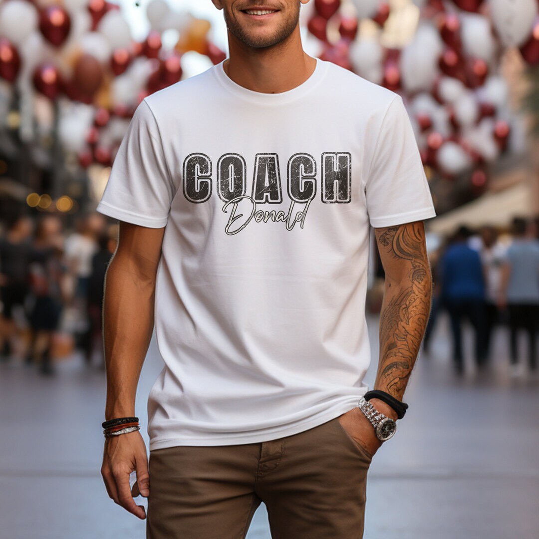 Custom Basketball Coach Shirt, Football Coaches Gift, Baseball Coach ...