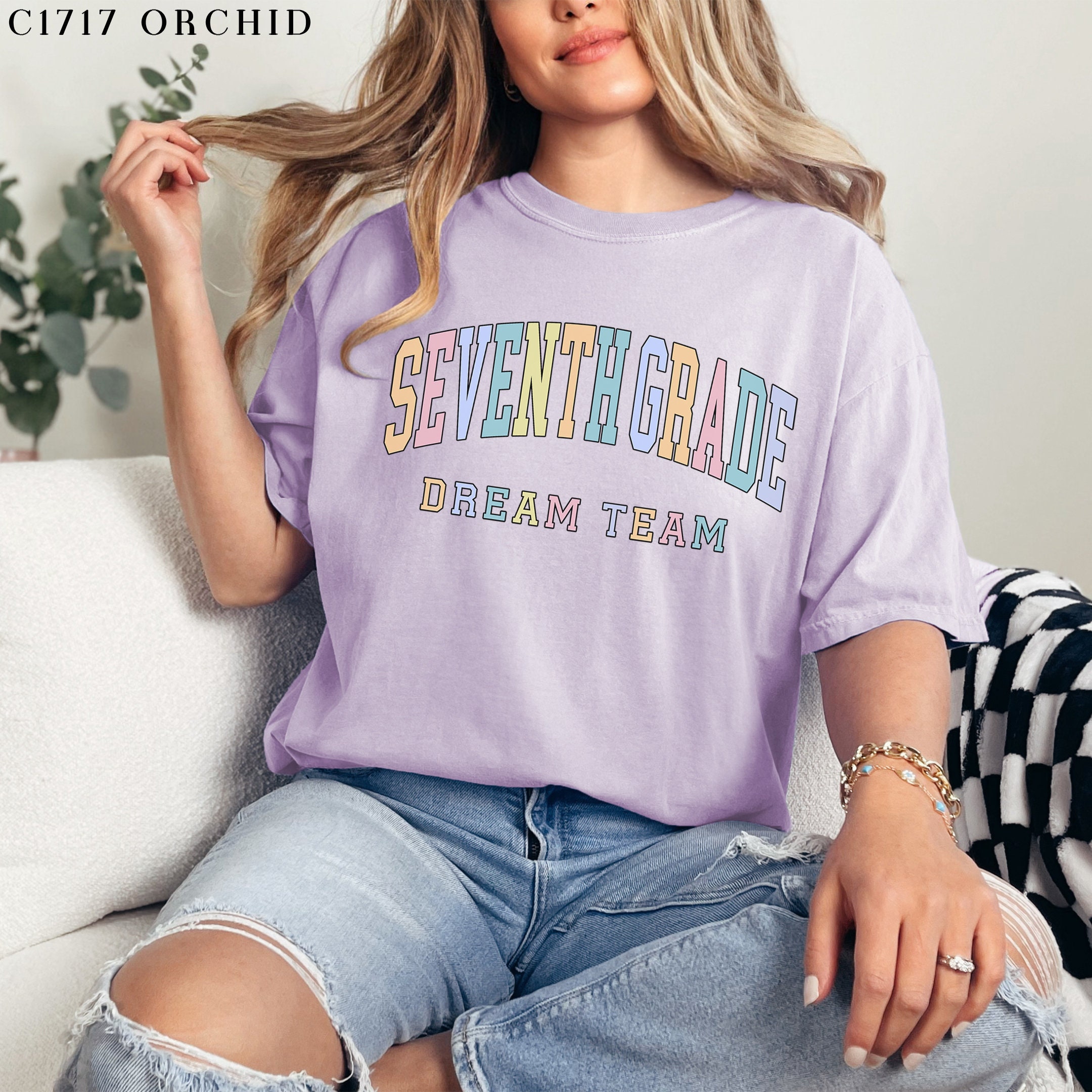 Comfort Colors® Seventh Grade Dream Team Shirt, Elementary School Tee ...