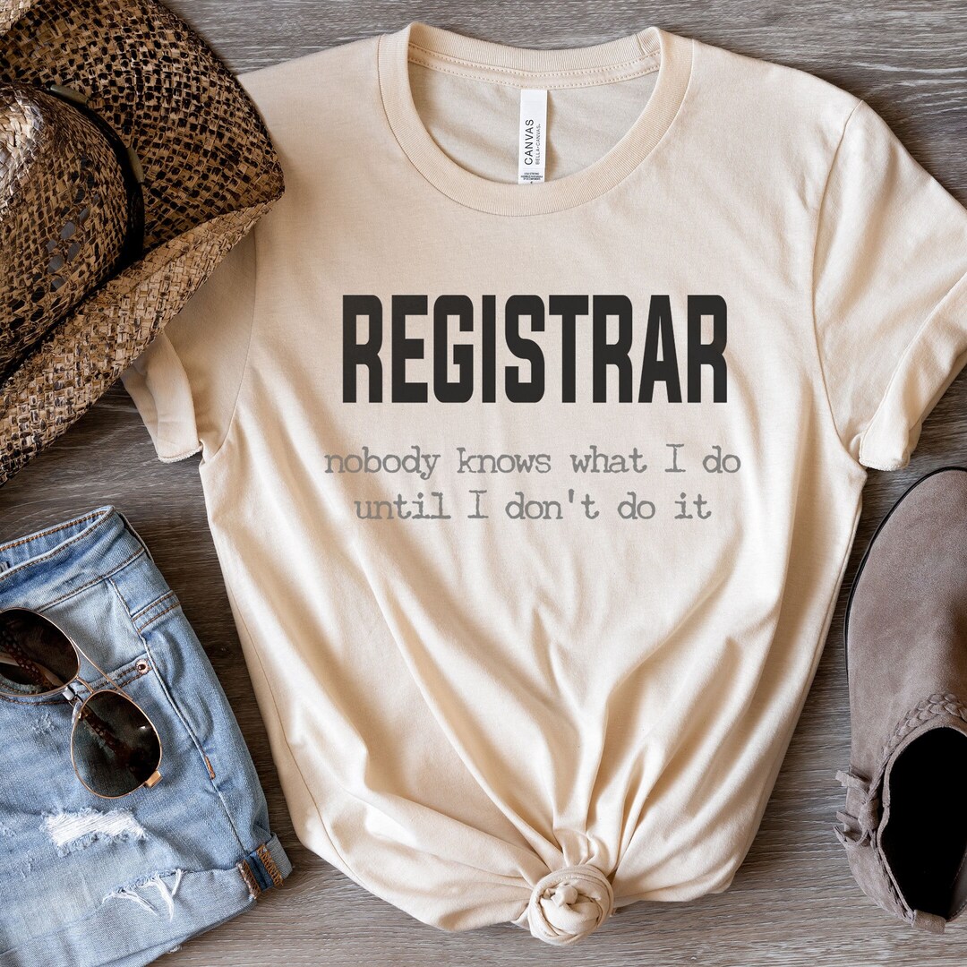 Funny Registrar Shirt for School Record Keeper Gift for Women - Etsy