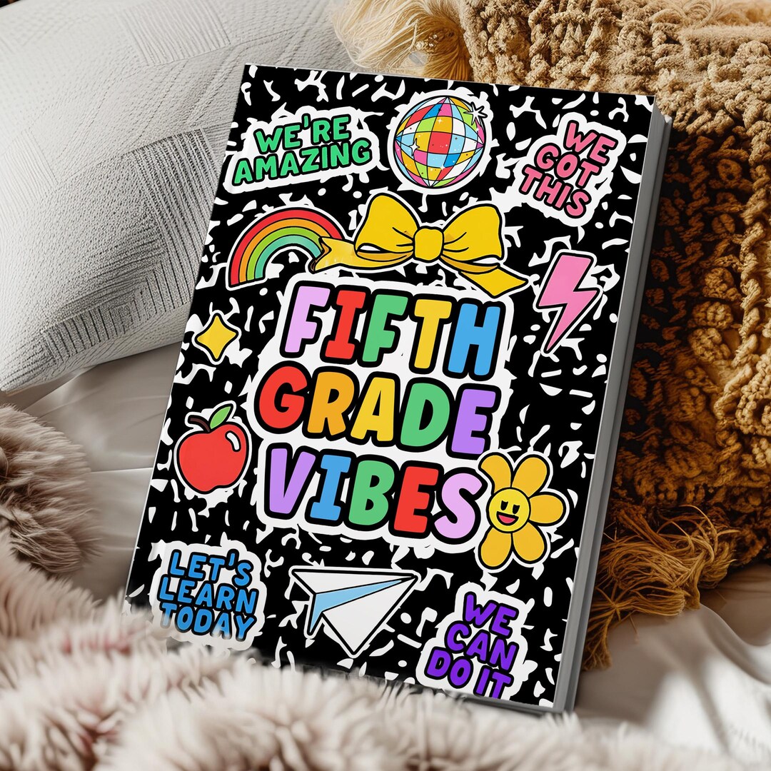 Custom Fifth Grade Vibes Teacher's Journal for Teacher Christmas Gift ...
