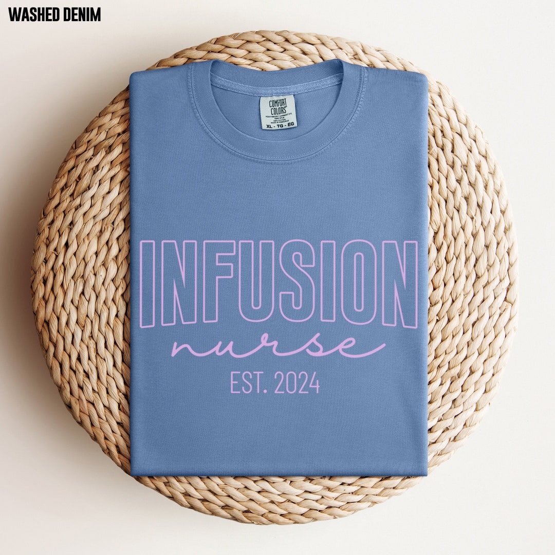 Infusion Nurse Graduation Shirt, Cancer Therapy Est 2024 Shirt, IV ...