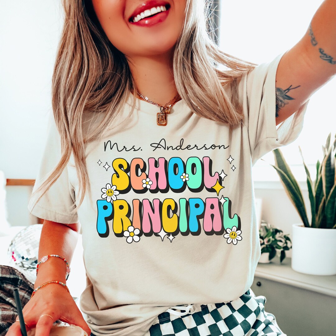 Custom Retro School Principal Office Matching Tshirts, Personalized ...