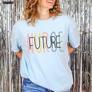 Future Nurse Shirt for Women, Gift for New Registered Nurse, Rainbow ...