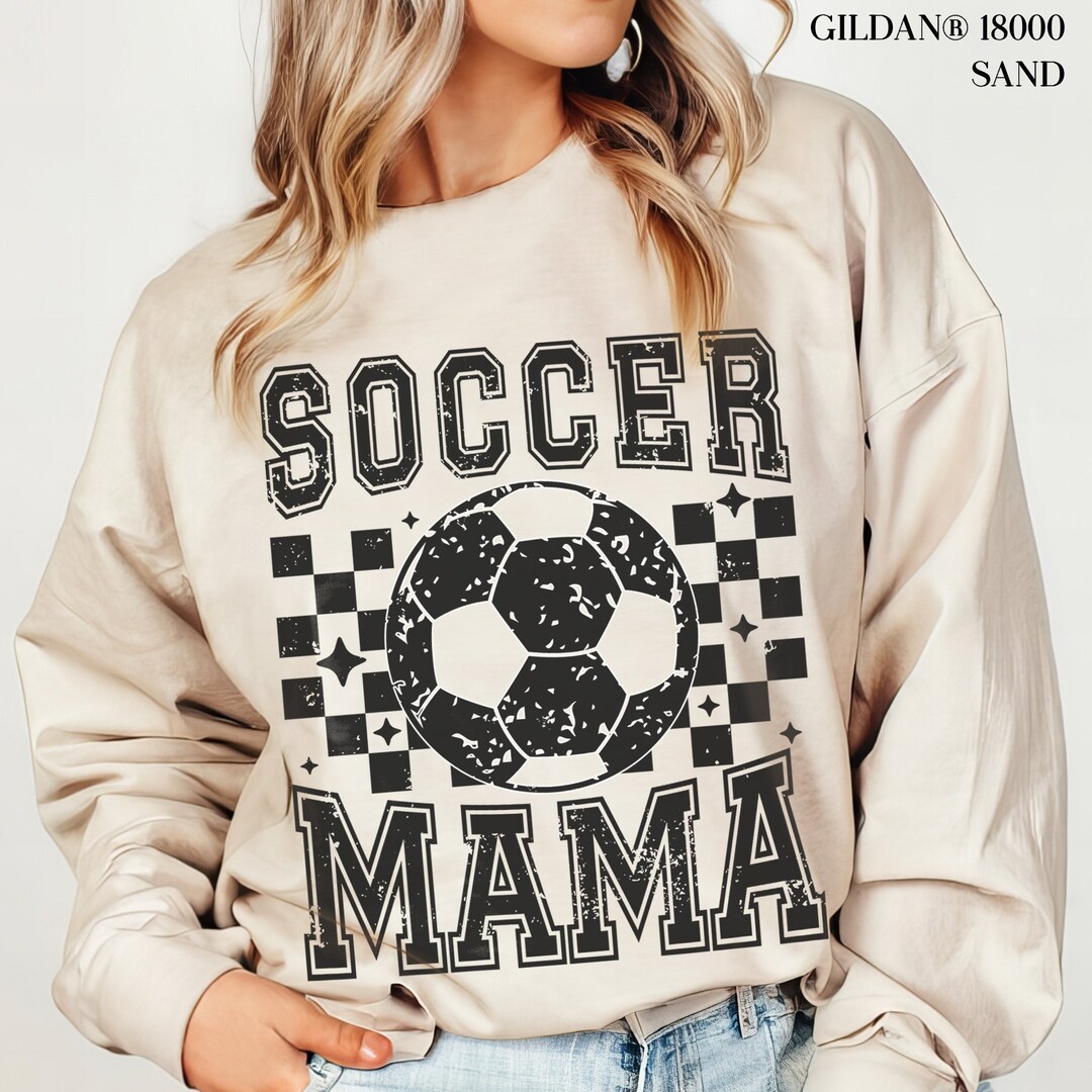 Soccer Mama Shirt, Checkered Soccer Mom Tshirt, Varsity Highschool ...
