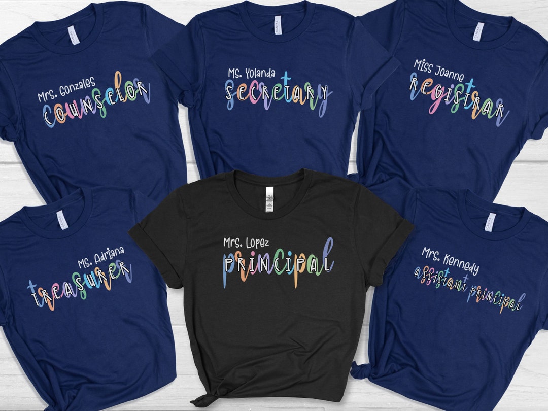Custom School Shirt, Administrative Week Gift, Personalized Registrar ...