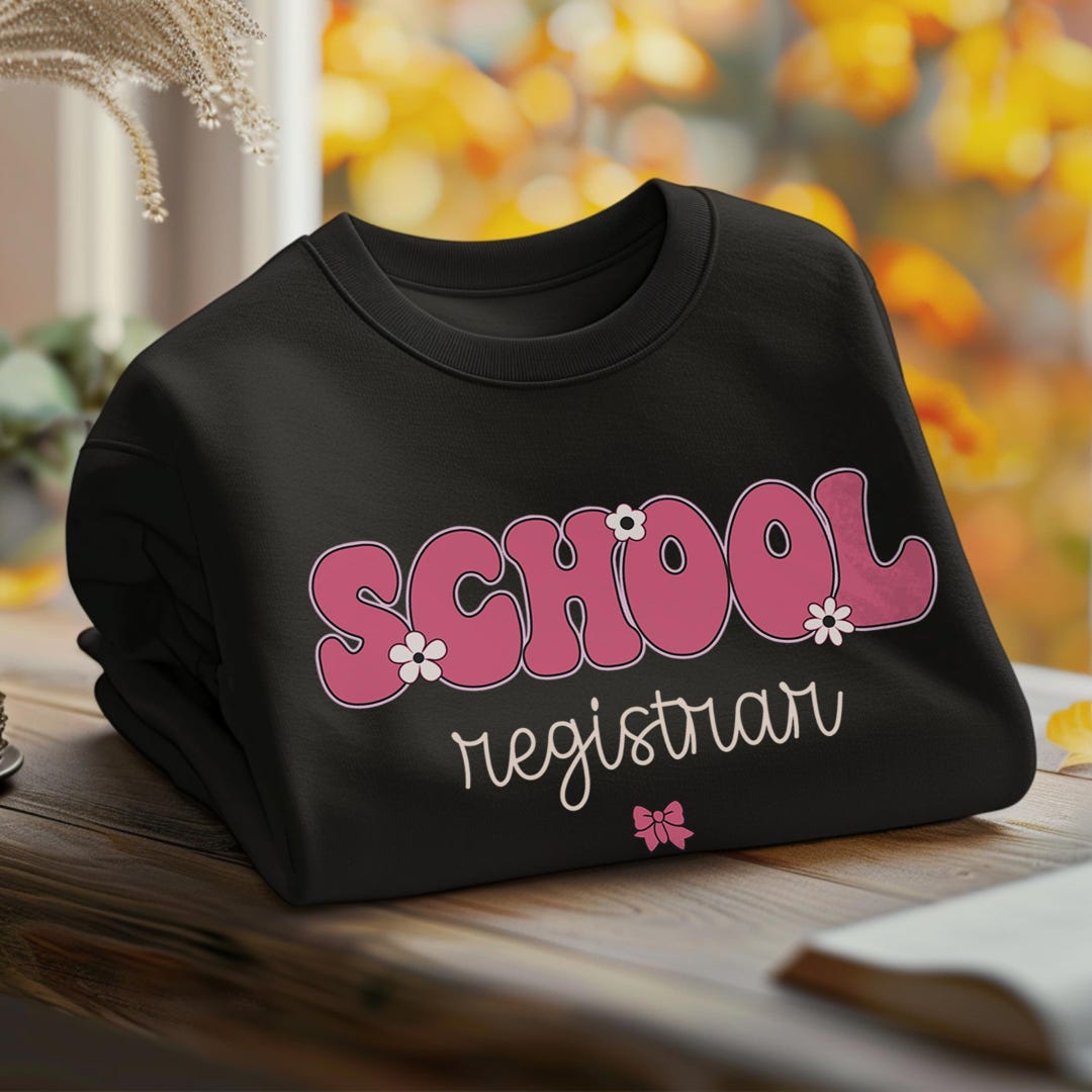 Comfort Colors® School Registrar Shirt, Admin Squad Tee, Front ...