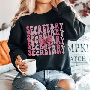 Secretary Shirt, School Secretary Tshirt, Coquette Senior Secretary ...