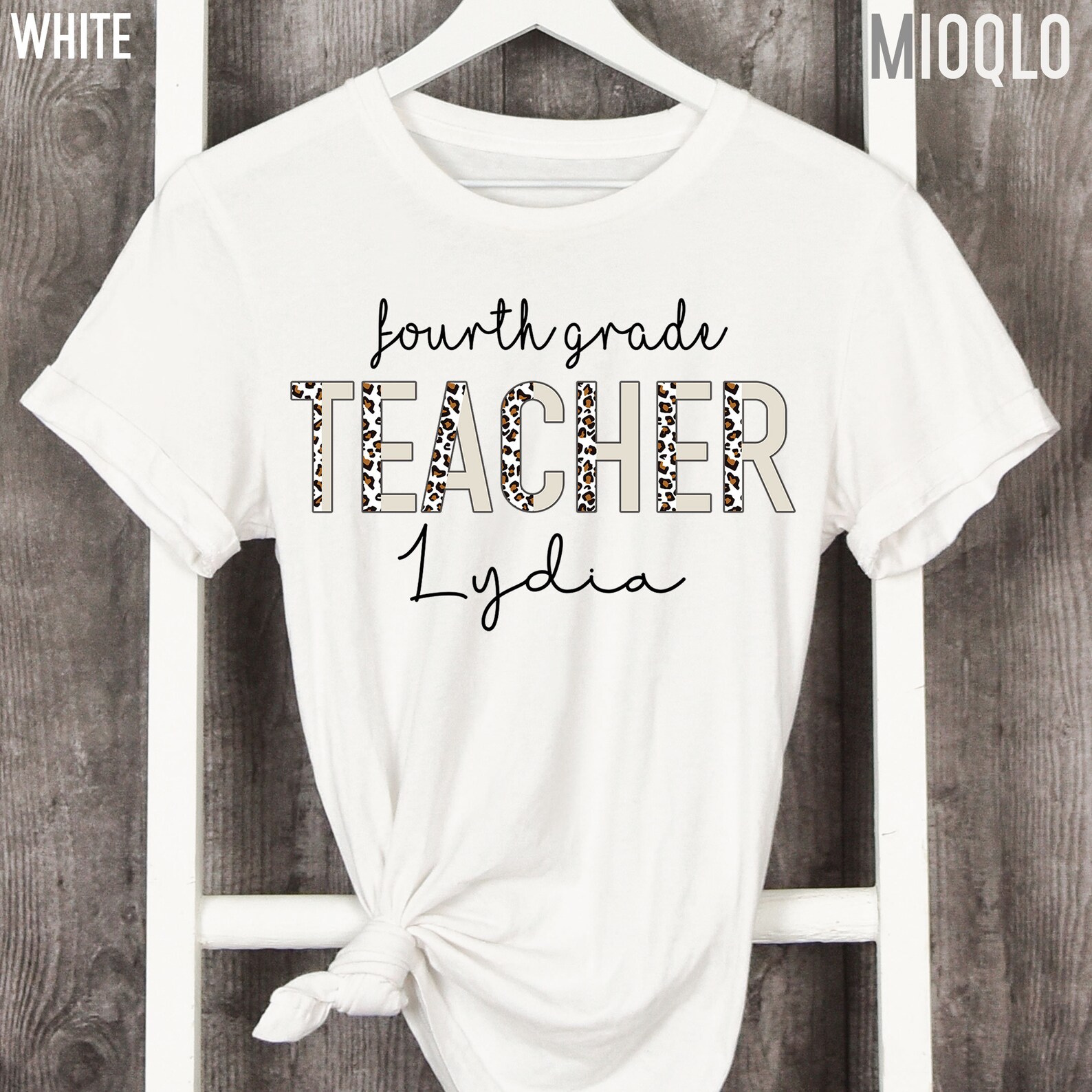 Custom Name Teacher Fourth Grade Shirt Personalized 4th Grade - Etsy