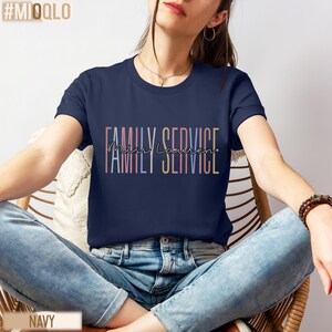 Personalize Family Service Shirt, Custom Family Support Specialist Gift ...