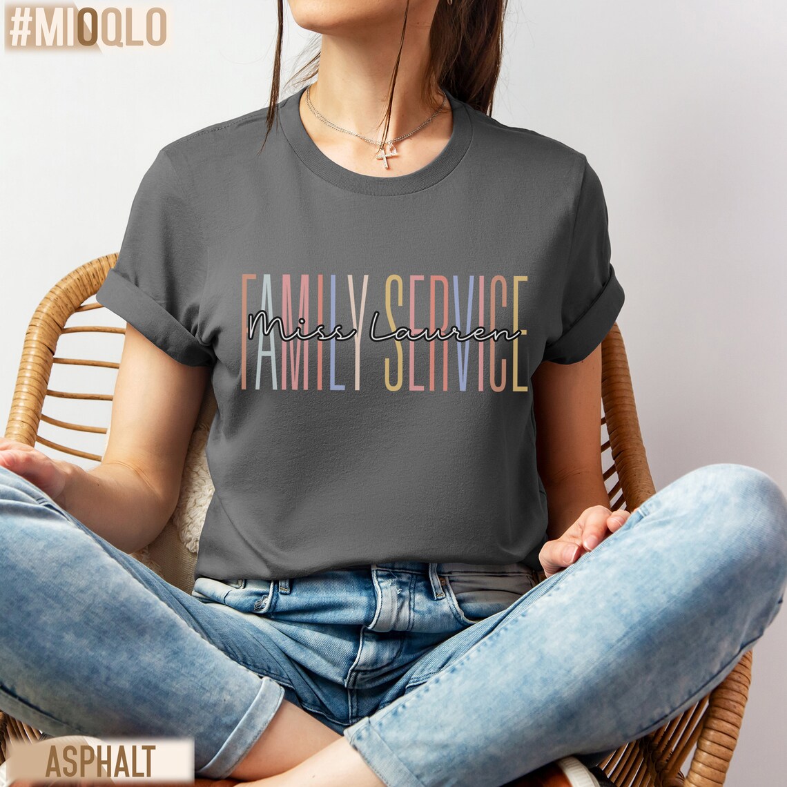 Personalize Family Service Shirt, Custom Family Support Specialist Gift ...