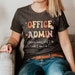 Office Admin Shirt Front Desk Administration T-shirt School - Etsy