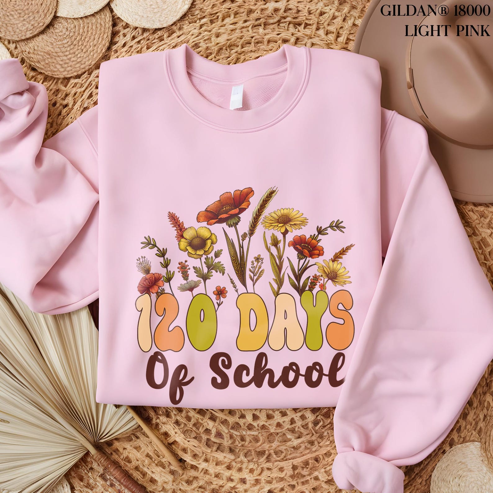 Wildflowers 120 Days of School Shirt, Happy 120th Day of School ...