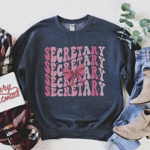 Secretary Shirt, School Secretary Tshirt, Coquette Senior Secretary ...