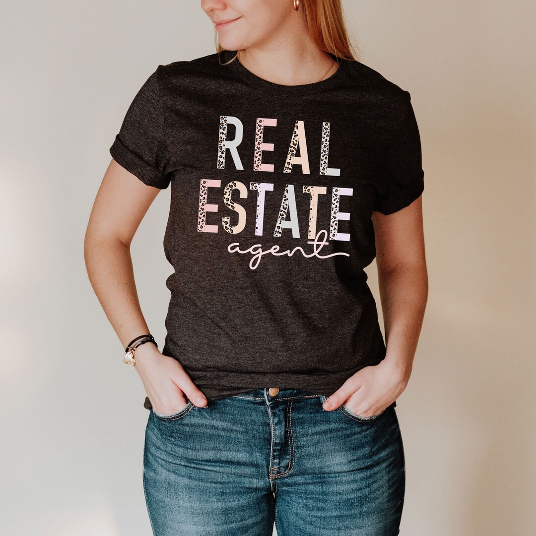 Real Estate Shirt, Half Leopard Pink Shirt, Real Estate Shirts, Real ...