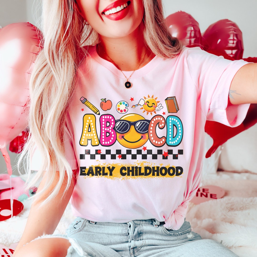 ABCD Early Childhood Shirt, ABCD Teacher Shirt, Rainbow Preschool Shirt ...