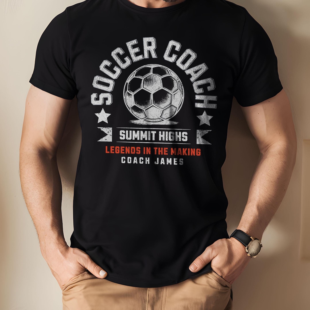 Custom Soccer Coach Shirt, Personalize Soccer Coach Tshirt, Fathers Day ...