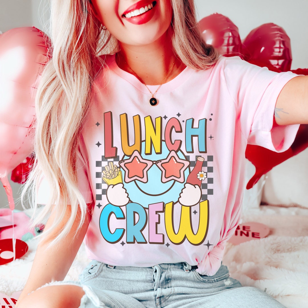 Rainbow Lunch Crew Shirt, Retro Cafeteria Crew Dream Team Shirt ...