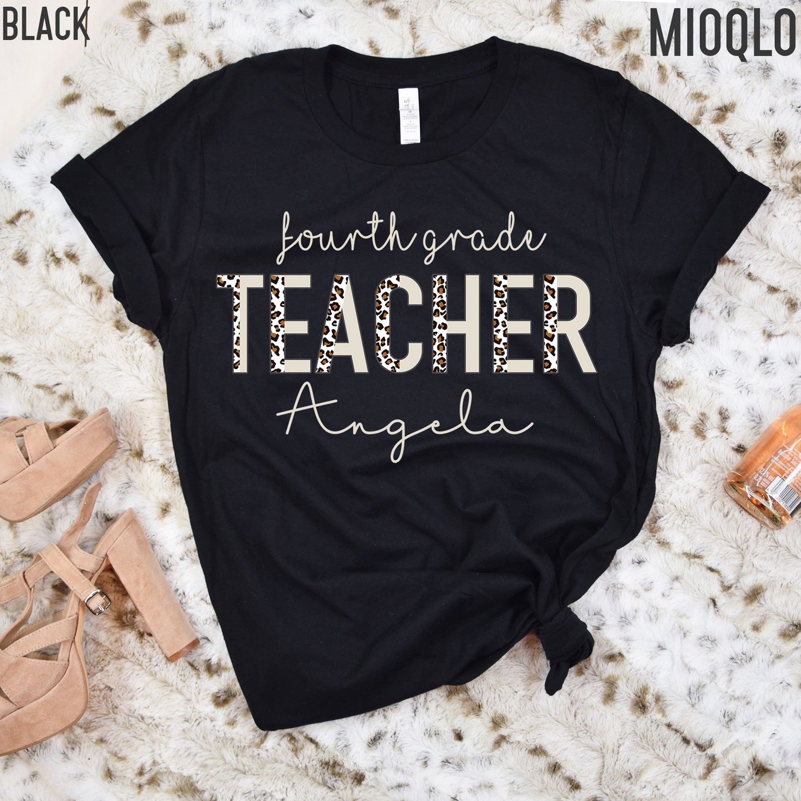 Custom Name Teacher Fourth Grade Shirt Personalized 4th Grade - Etsy
