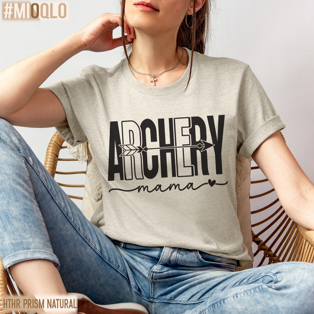 Archery Mama Cute Arrow Shirt, Custom Sports Mom Tee Archery Mom Tshirt, Mothers Day Gift Game ...