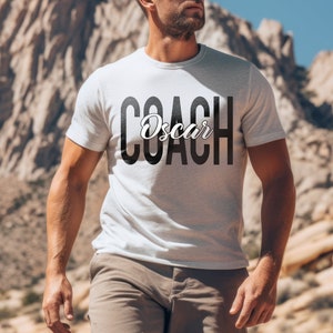 Custom Name Coach Shirt, Personalized Coach Sweatshirt, Personalize ...
