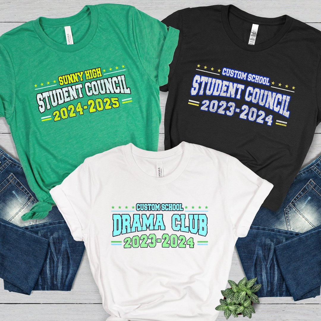 Custom School Organization Shirt, Custom Drama Club Tee, Student ...
