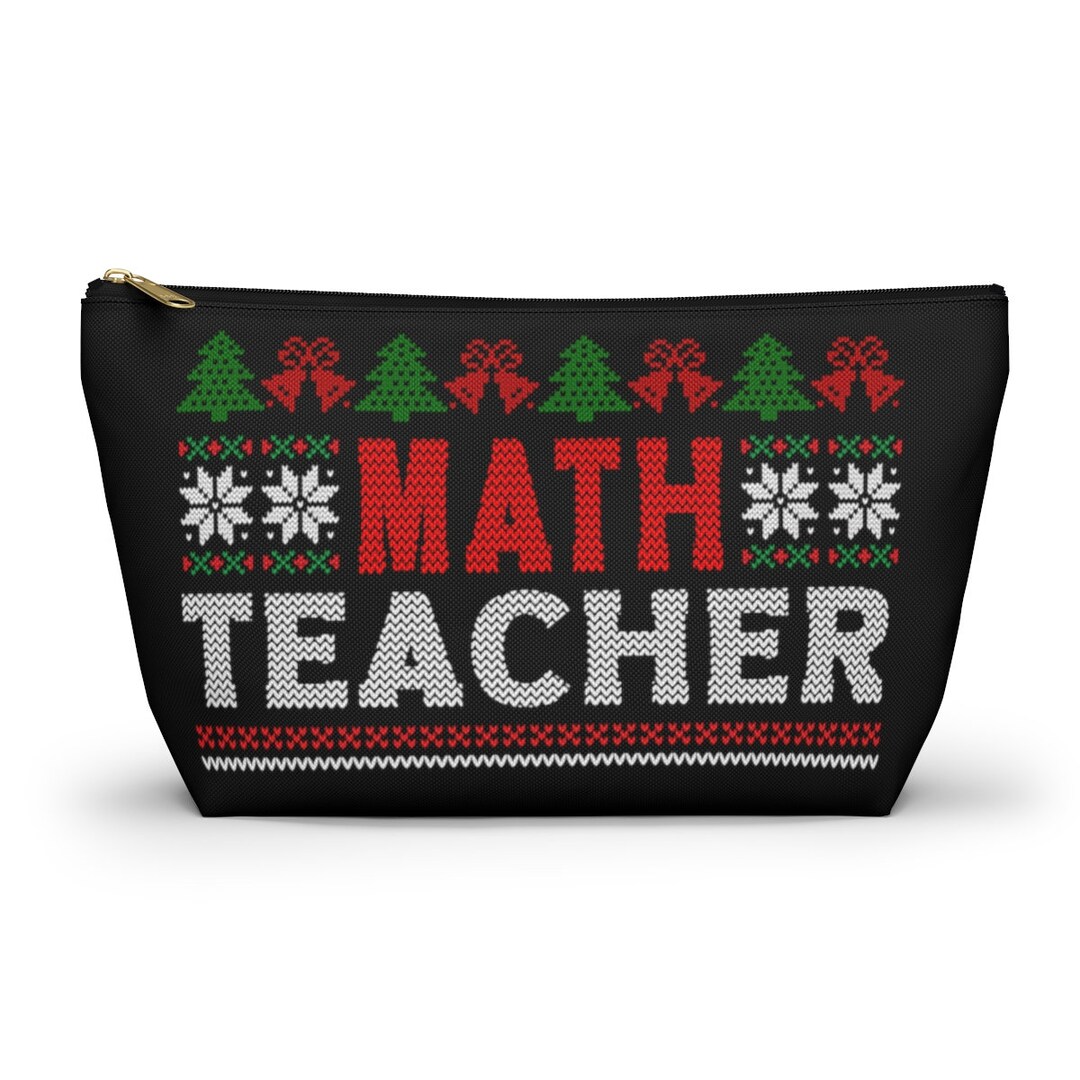 Math Teacher Pouch Teacher Pencil Case Classroom Teacher - Etsy