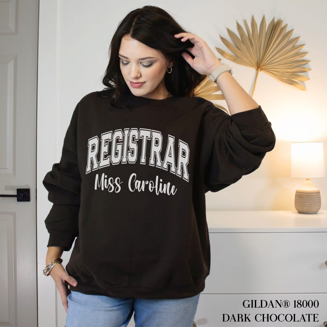 Comfort Colors® Custom Registrar Shirt, Varsity Personalize School ...