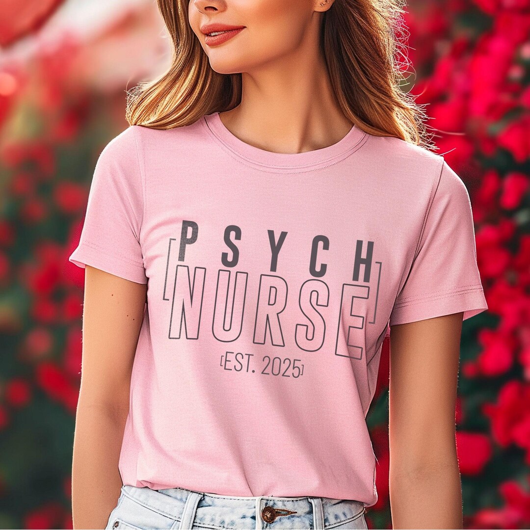 Custom PSYCH Nurse Grad Shirt, Nurse Psychology EST. 2024 Tee, Mental ...