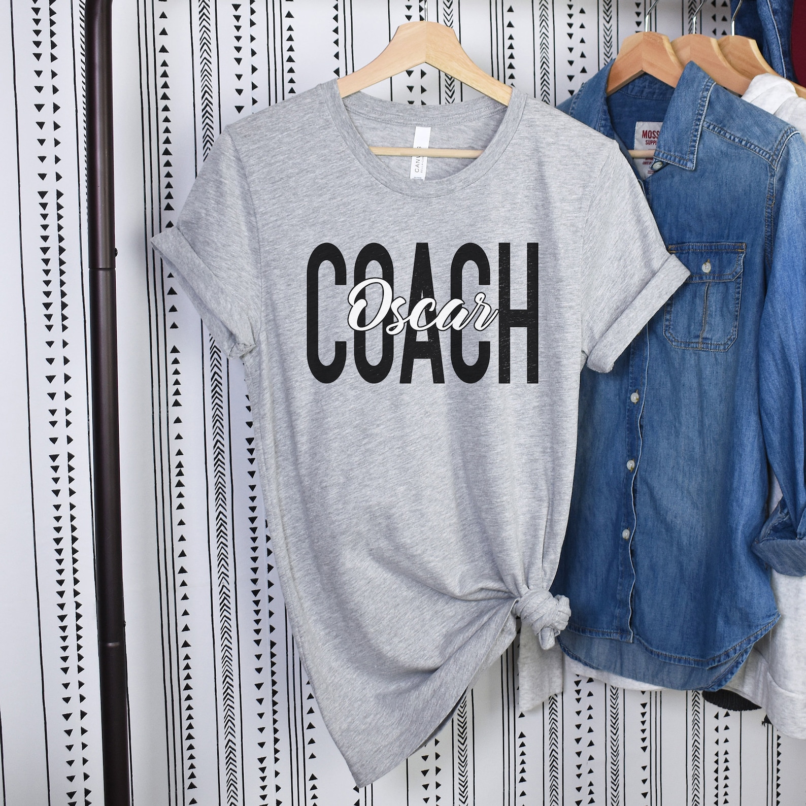 Custom Name Coach Shirt, Personalized Coach Sweatshirt, Personalize ...