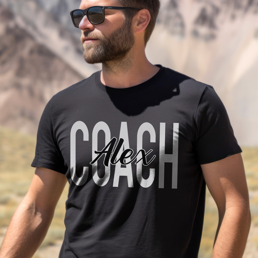 Custom Name Coach Shirt, Personalized Coach Sweatshirt, Personalize ...