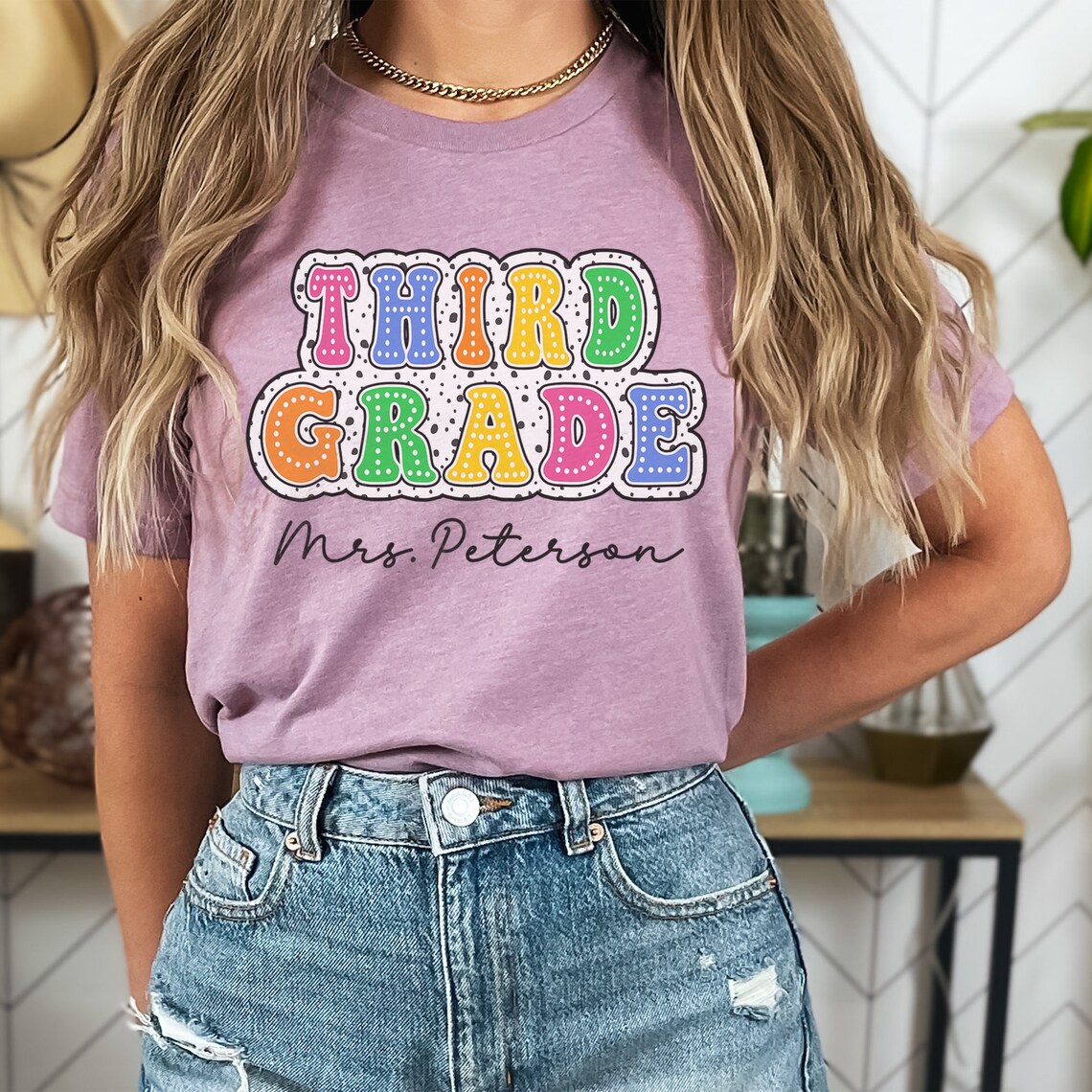 Custom Second Grade Teacher Shirt With Name, Personalized 2nd Grade ...