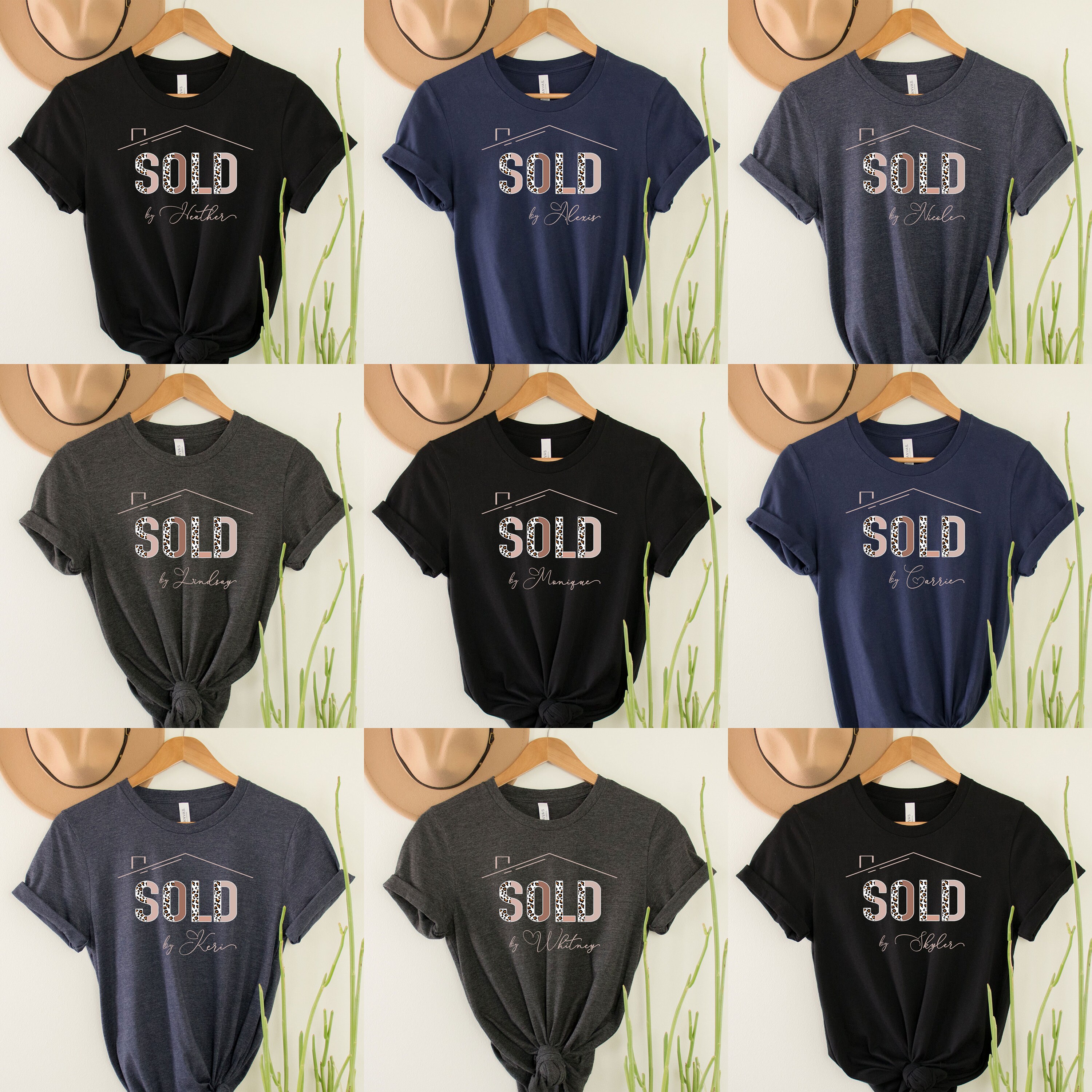 Custom Real Estate Shirt Real Estate Marketing Half Leopard | Etsy