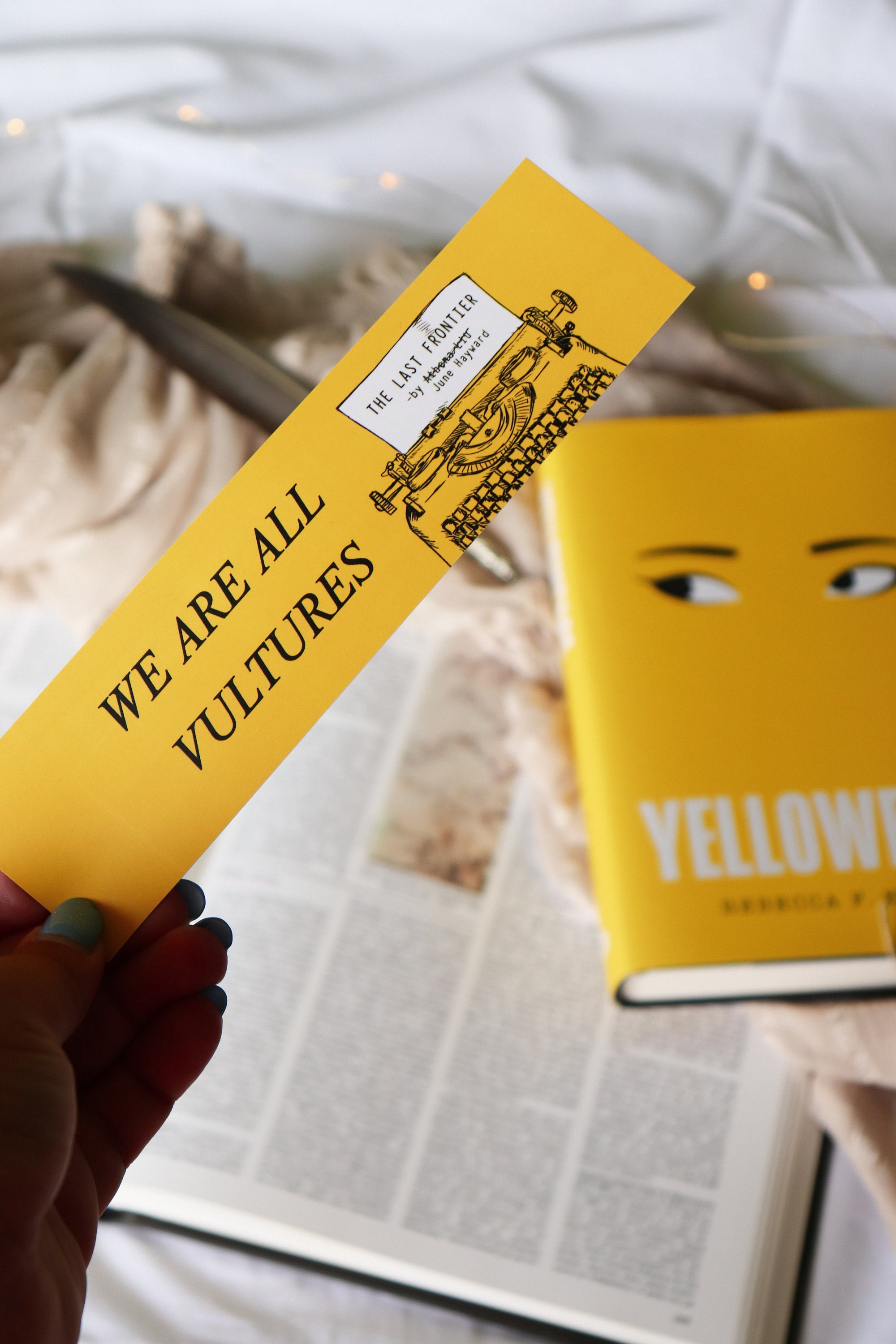 Vultures - Yellowface by R.F. Kuang Double Sided Bookmark - Etsy