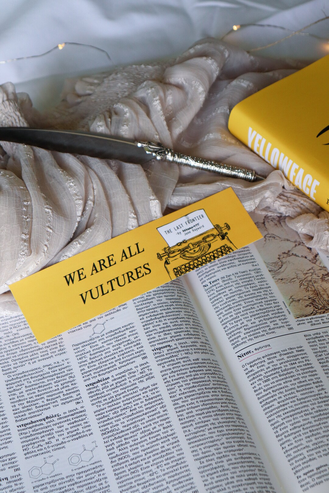 Vultures - Yellowface by R.F. Kuang Double Sided Bookmark - Etsy