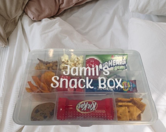 Personalized Snack Box, Travel Snack Box, Road Trip Snacks, Child Snack ...