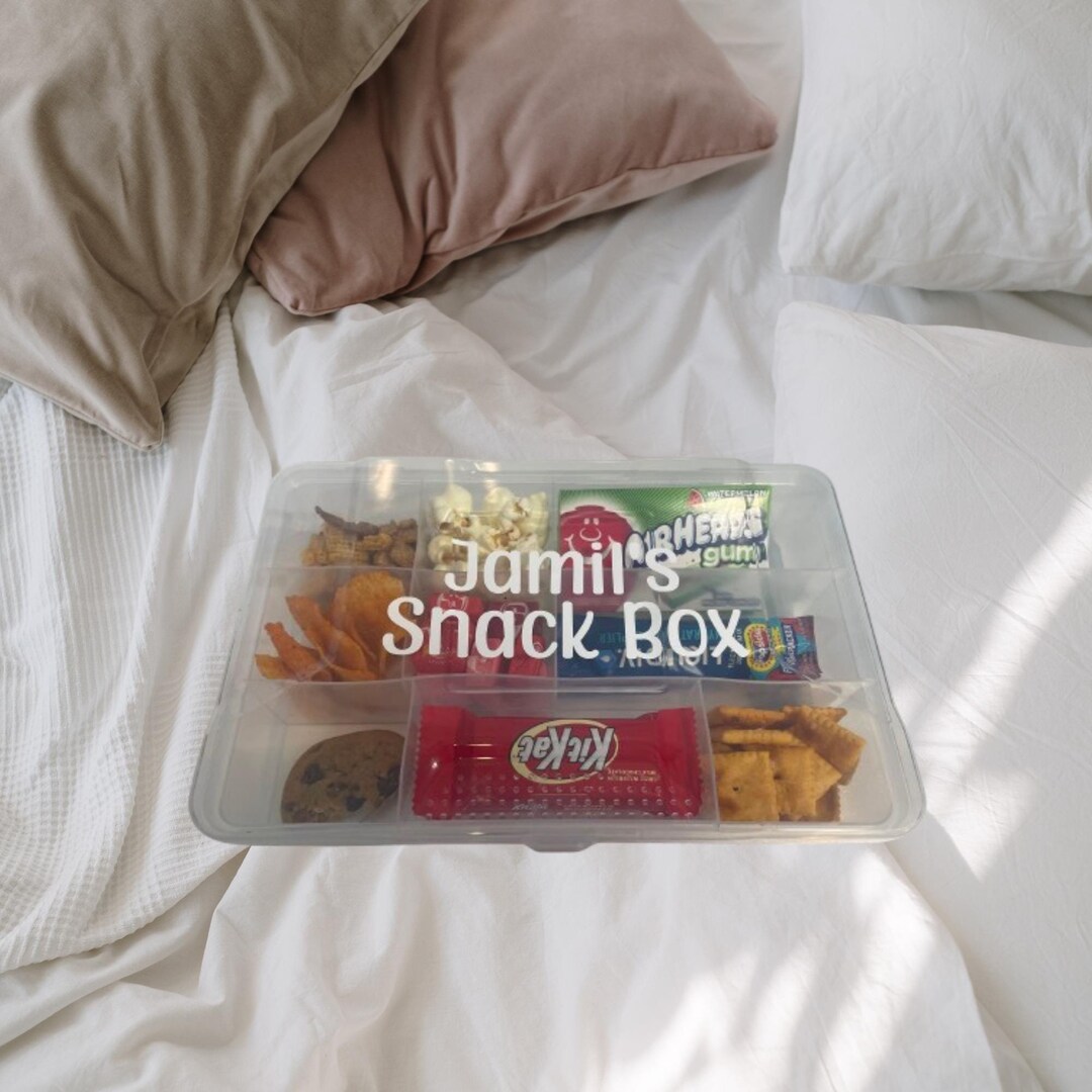 Personalized Snack Box, Travel Snack Box, Road Trip Snacks, Child Snack ...