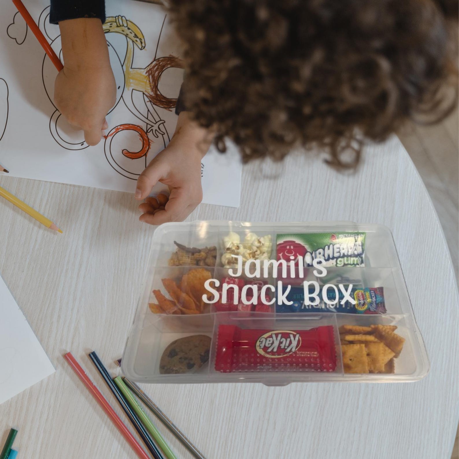 Personalized Snack Box, Travel Snack Box, Road Trip Snacks, Child Snack ...
